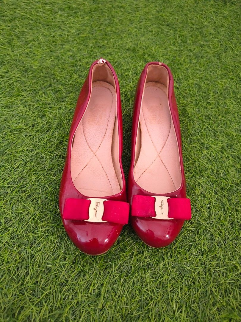 SALE! Salvatore Ferragamo sepatu heels hak tahu/ bustong sandal formal ...