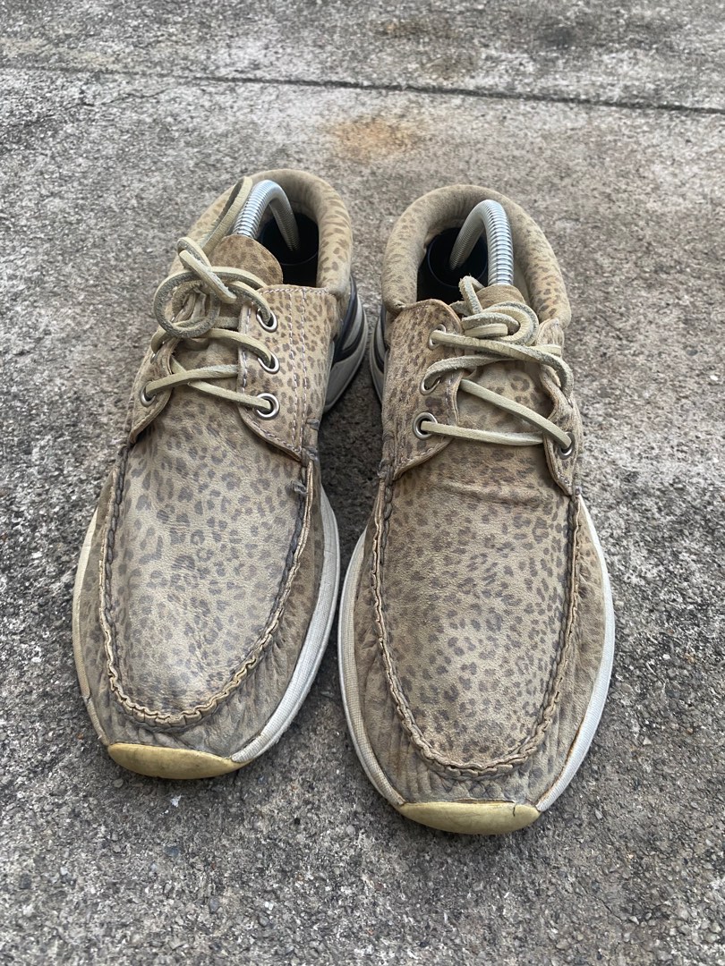 Visvim Hockney SF Folk Safari Leopard, Men's Fashion, Footwear ...
