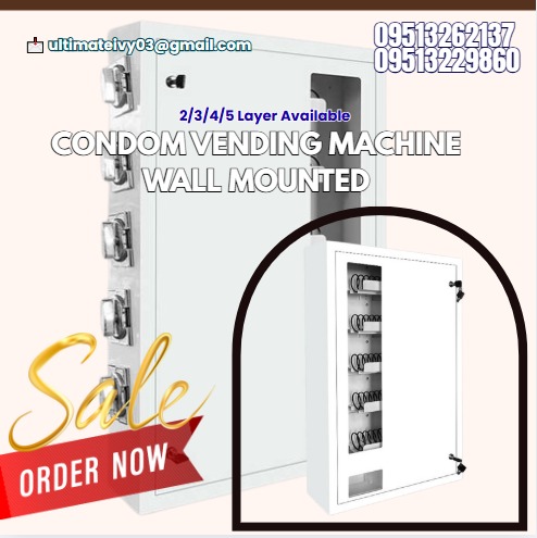 5 Selections Coin Operated Mechanical Small Vending Machine Condom ...