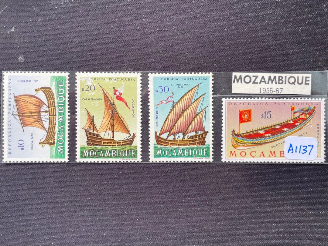 A1137 - Portuguese Mozambique 1963 Evolution of Sailing Ships ...