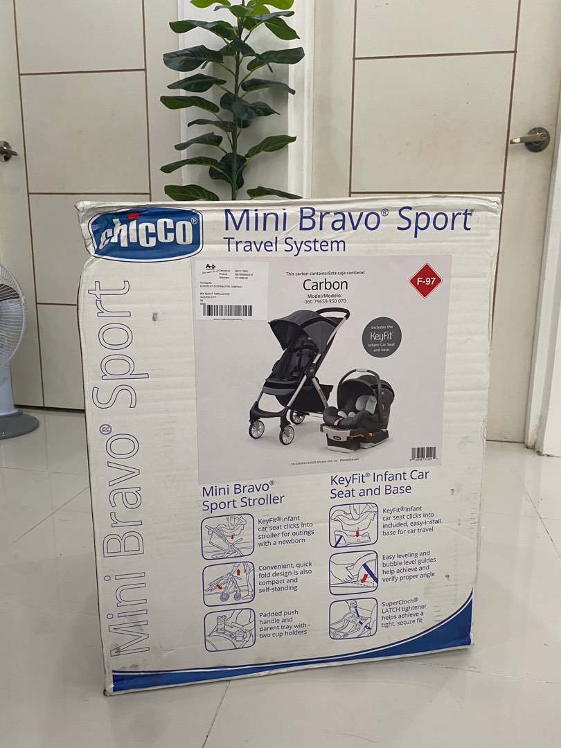 Chicco Mini Bravo Stroller with Car Seat, Babies & Kids, Going Out ...