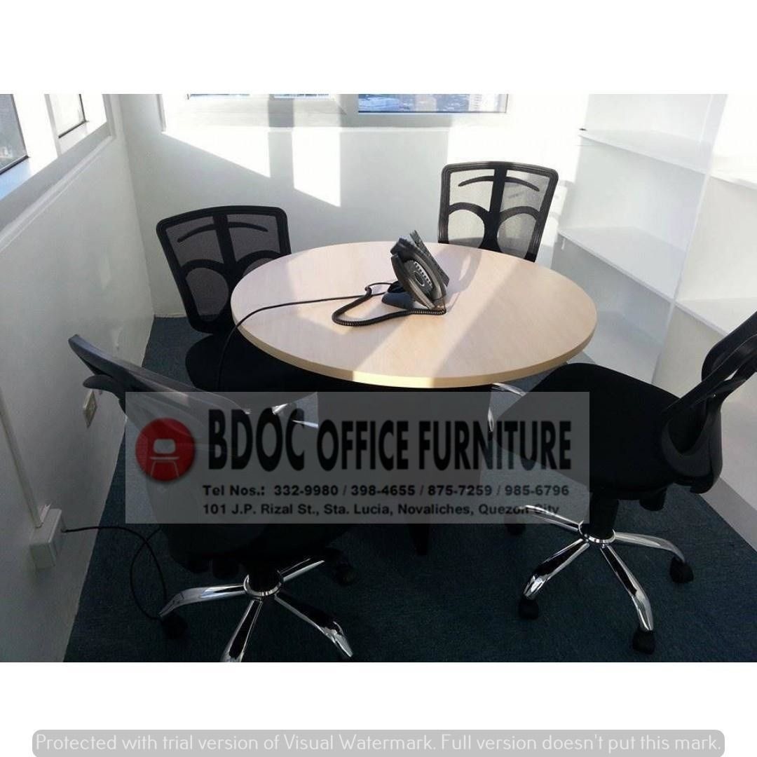 Conference Table and Mesh Chairs - Executive Table - Steel Cabinet ...