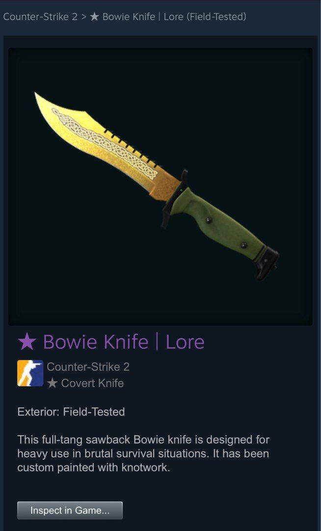 bowie knife lore