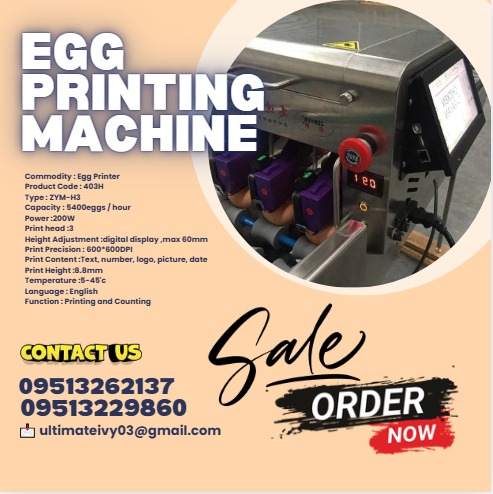 Egg jet printer Egg Printing machine, Commercial & Industrial ...