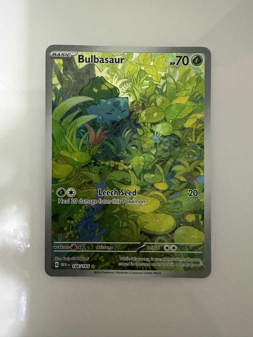 [ENG] Pokemon Scarlet Violet 151 Illustration Rare (IR) - Bulbasaur ...