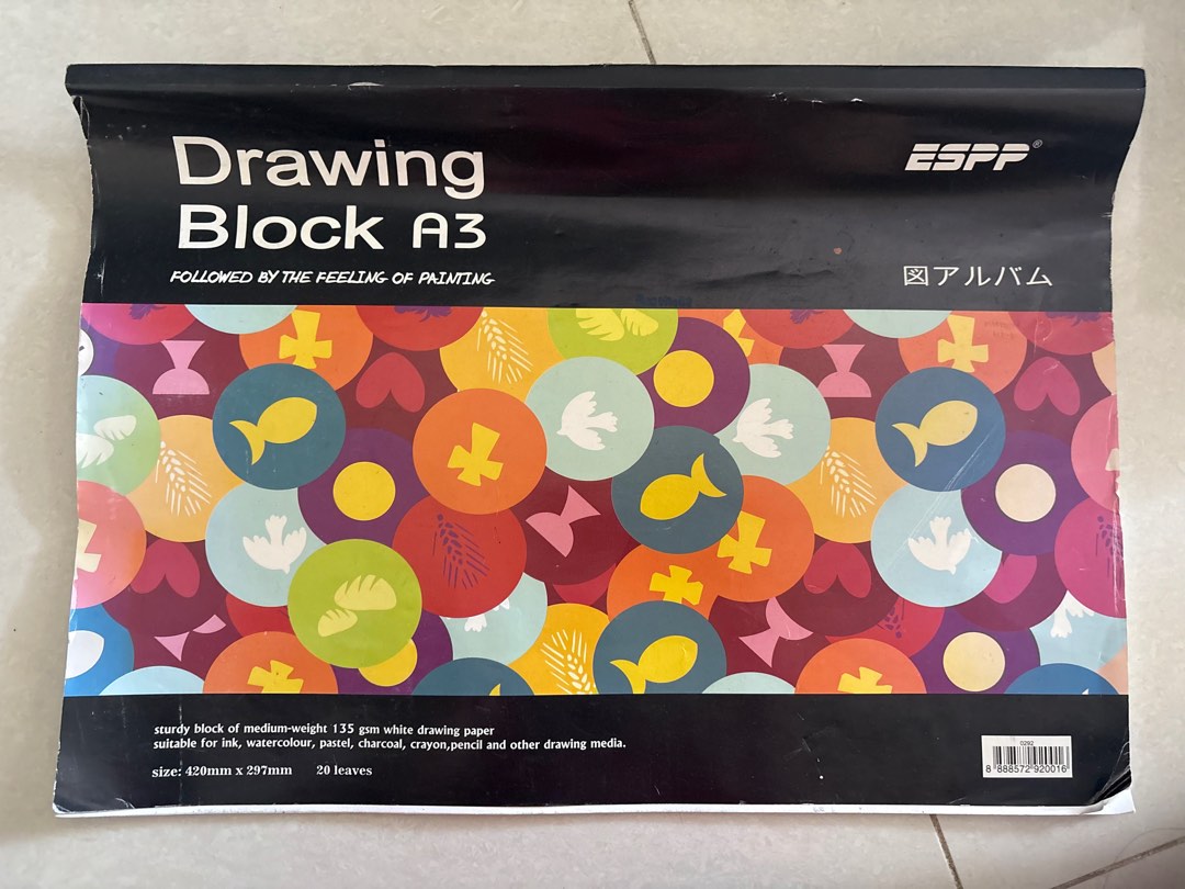 ESPP A3 Drawing Block, Hobbies & Toys, Art & Prints on Carousell
