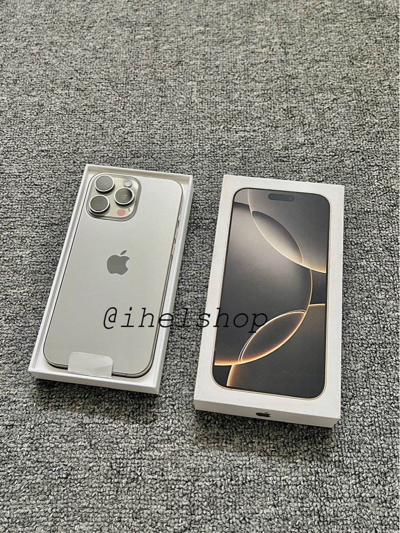 Iphone 16 Pro Max 256Gb Ibox Natural Titanium, Telepon Seluler & Tablet ...