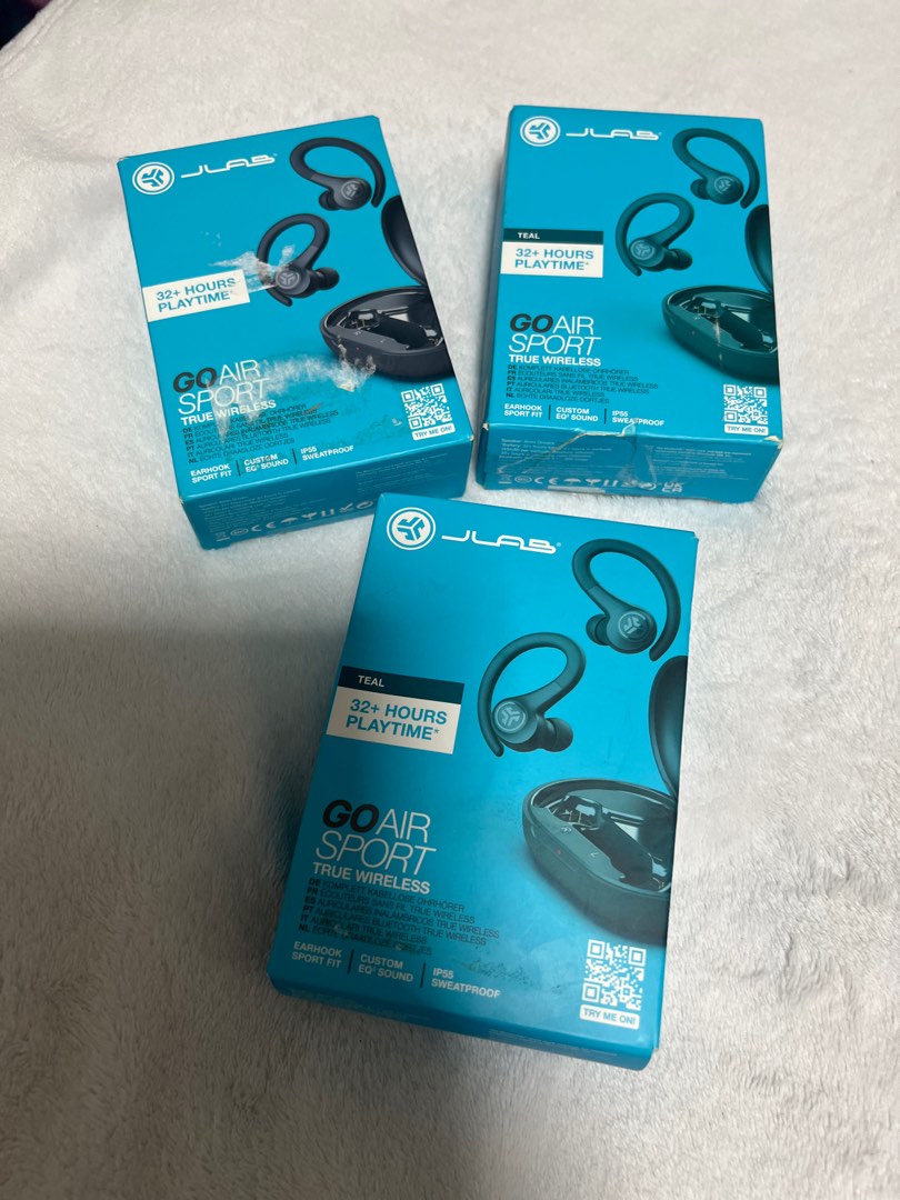 JLab Go Air Sport True Wireless Earbuds - Teal, Audio, Earphones on ...