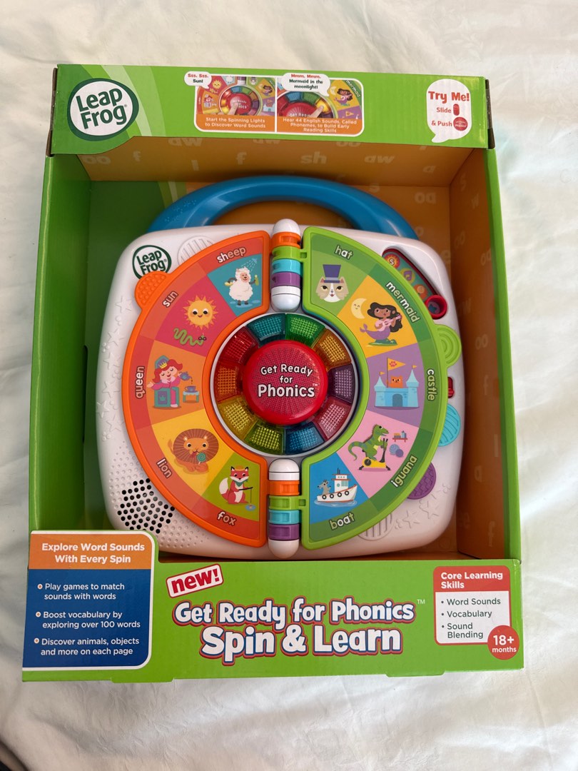 LeapFrog Get Ready for Phonics Spin & Learn - New, Hobbies & Toys, Toys ...