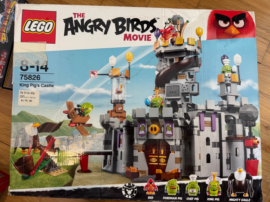 LEGO The Angry Birds Movie King Pig's Castle 75826, Hobbies & Toys ...
