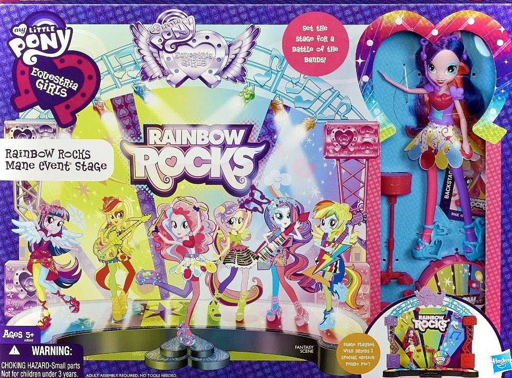 My Little Pony Equestria Girls Rainbow Rocks Mane Event Stage Exclusive ...