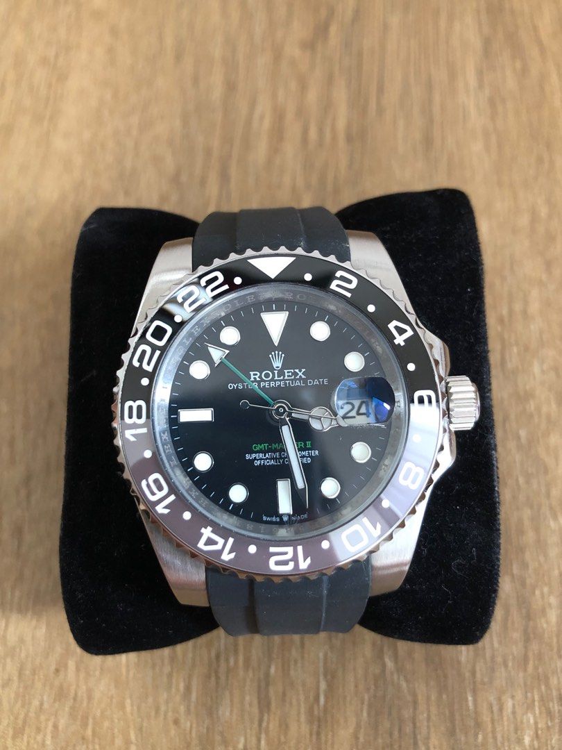 Rolex Submariner GMT Bruce Wayne, Fesyen Pria, Jam Tangan di Carousell