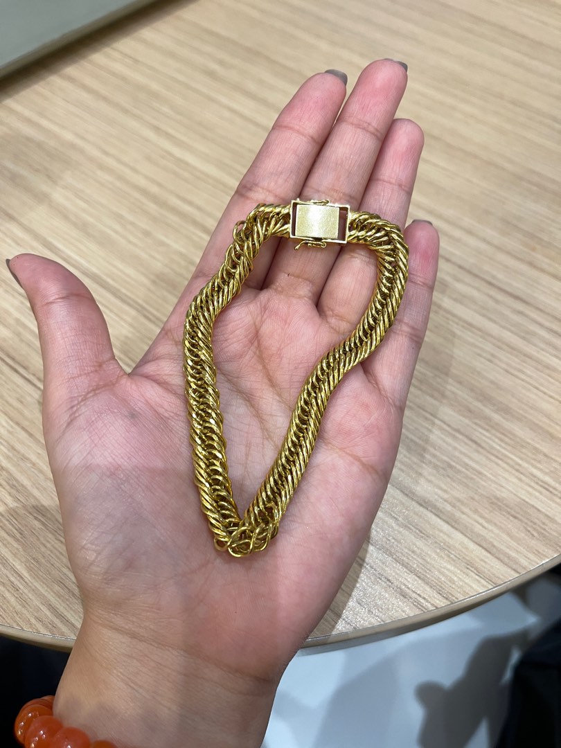 Saudi Gold 18K bracelet, Women's Fashion, Jewelry & Organizers ...