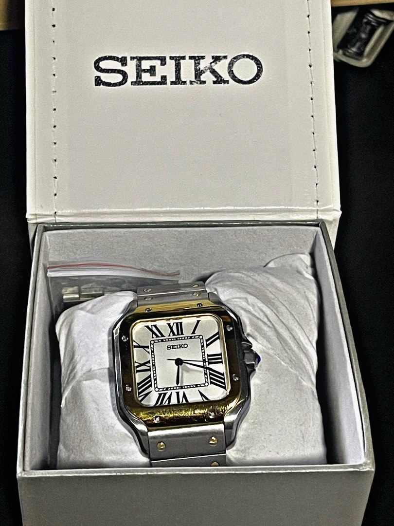 Seiko Santos MOD watch 2 Tone, Luxury, Watches on Carousell