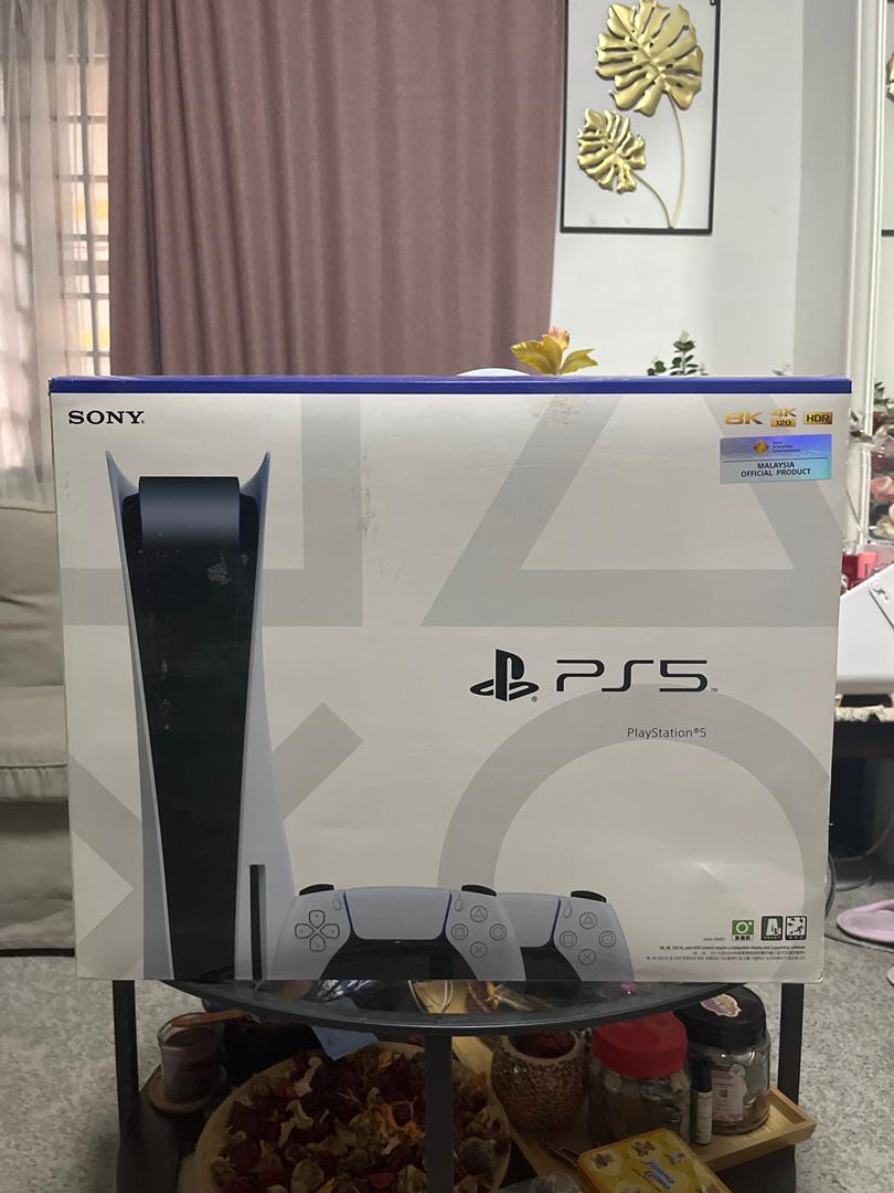 Sony PS5 875GB Fat Disc Edition + 2 Controllers, Video Gaming, Video ...
