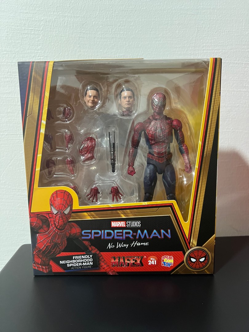Spiderman No Way Home Mafex 241 Tobey, Hobbies & Toys, Toys & Games on ...