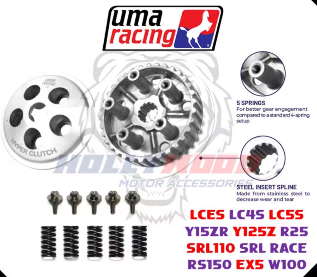 Uma Racing Hyper Clutch | Y15/y16/lc135-4sclutch/lc135-5sclutch/fz150i ...