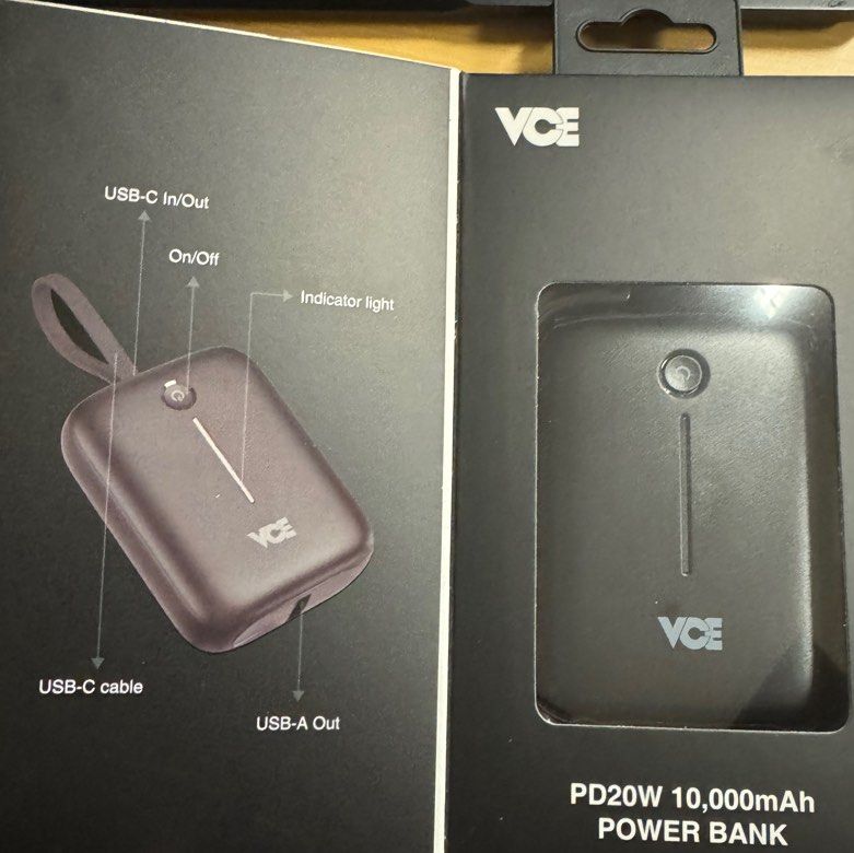 VCE PD20W 10,000mAh Power Bank, Mobile Phones & Gadgets, Mobile ...