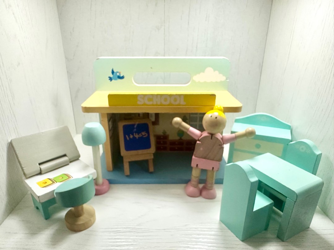 Wooden School Play Set, Hobbies & Toys, Toys & Games on Carousell
