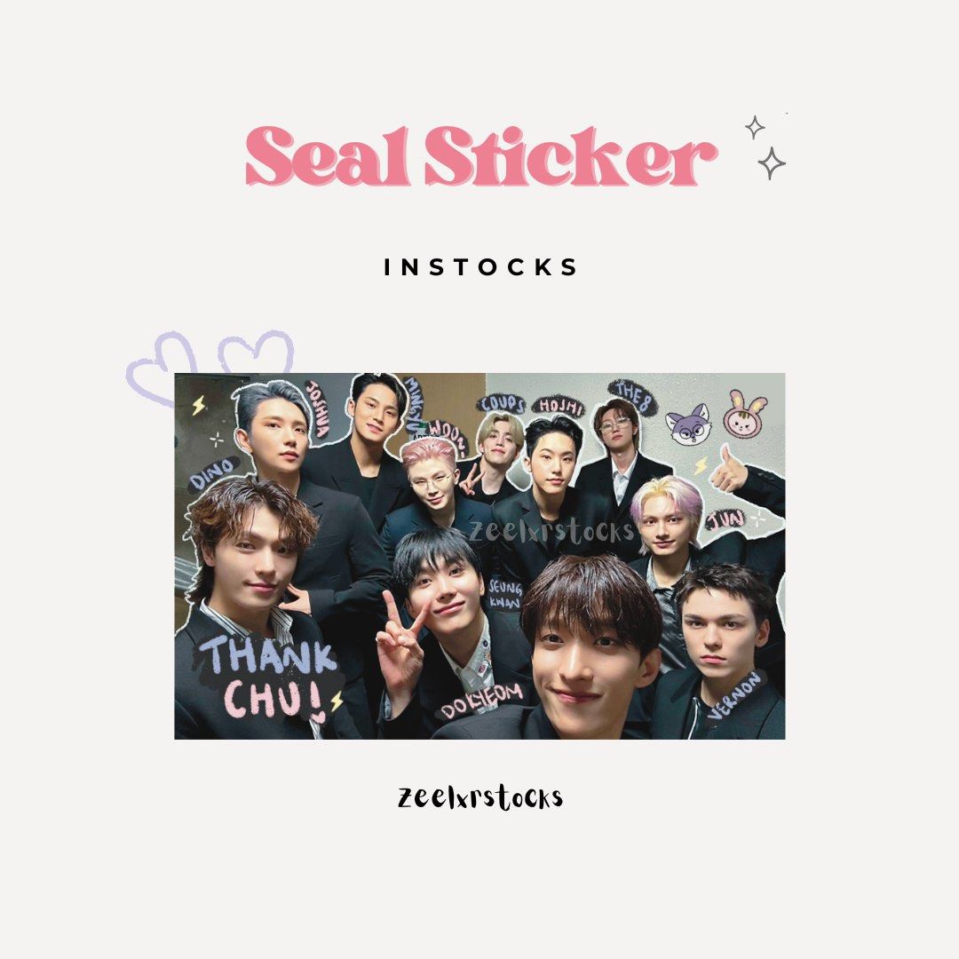 ⭐️ WTS/LFB [Instocks] Seventeen Svt Mailing & Seal Stickers ⭐️ (scoups ...