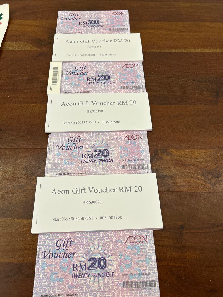 AEON gift voucher, Tickets & Vouchers, Vouchers on Carousell