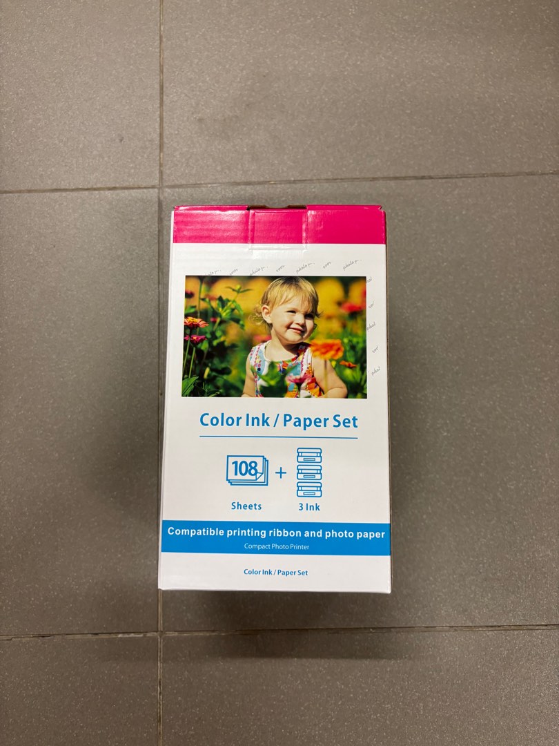 Canon Selphy CP Photo Paper & Ink Set KP-108IN, Computers & Tech ...