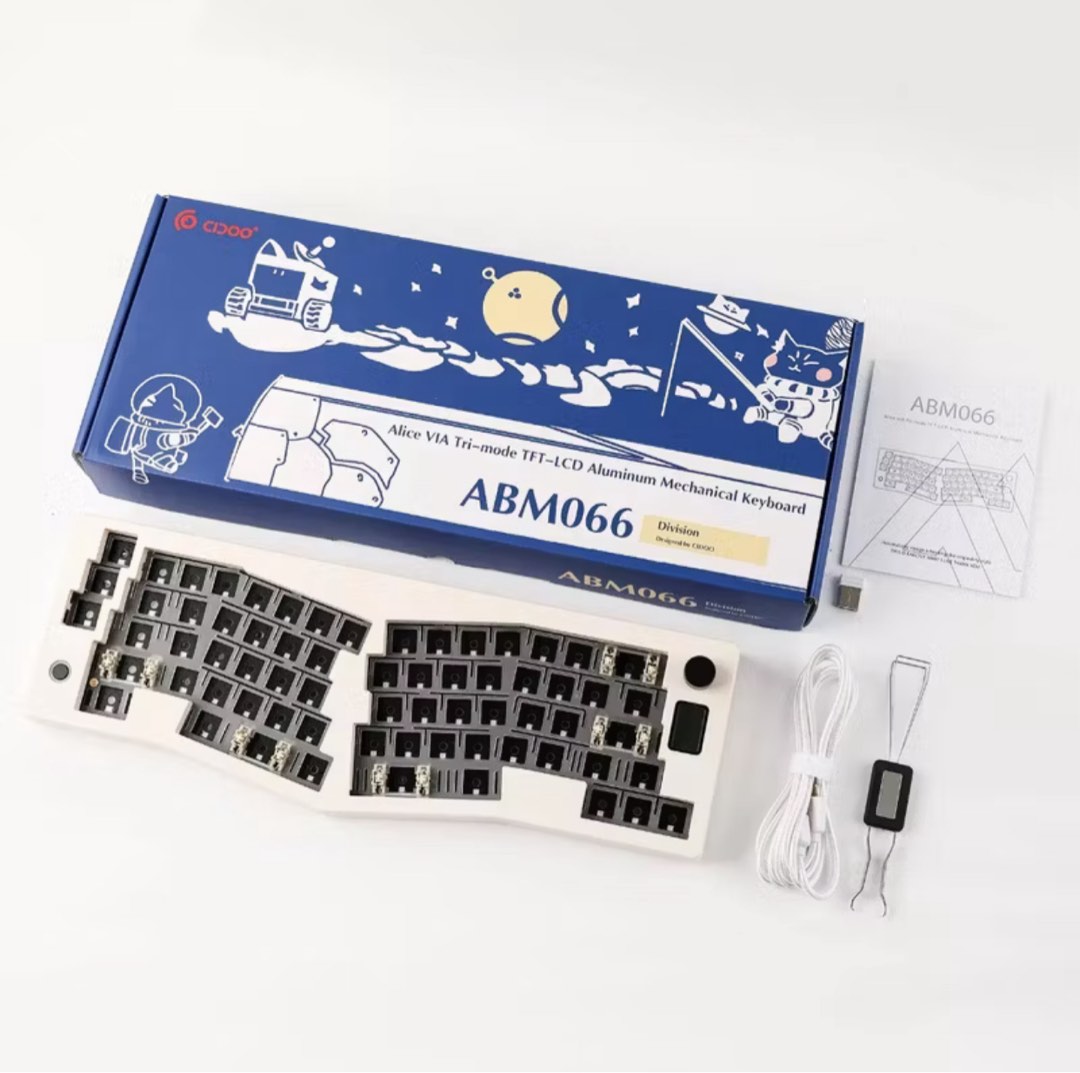 CIDOO ABM066 Alice Mechanical Keyboard Kit (No Keycaps), Computers ...