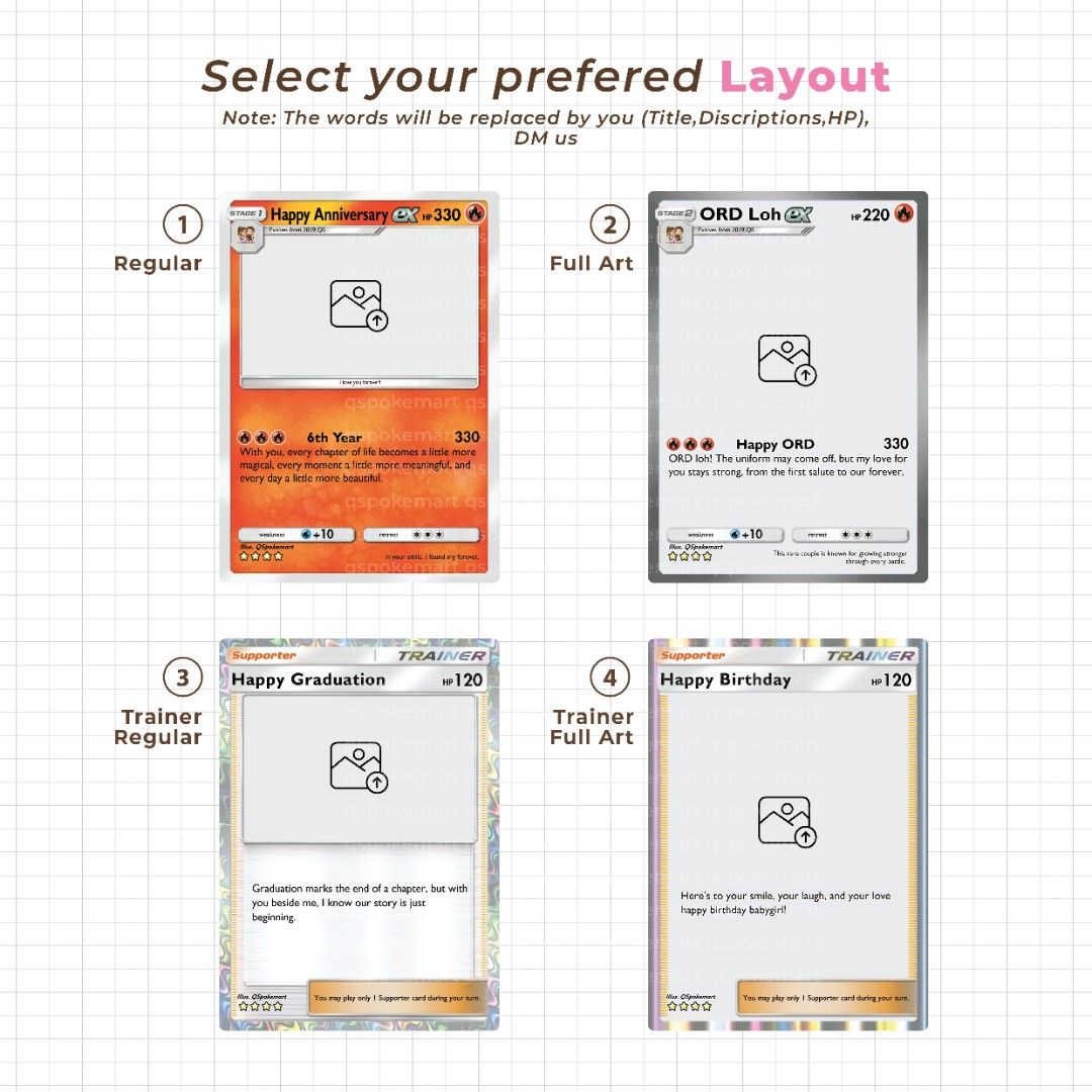 Custom Pokemon Cards with Your Photos, Hobbies & Toys, Art & Prints on ...