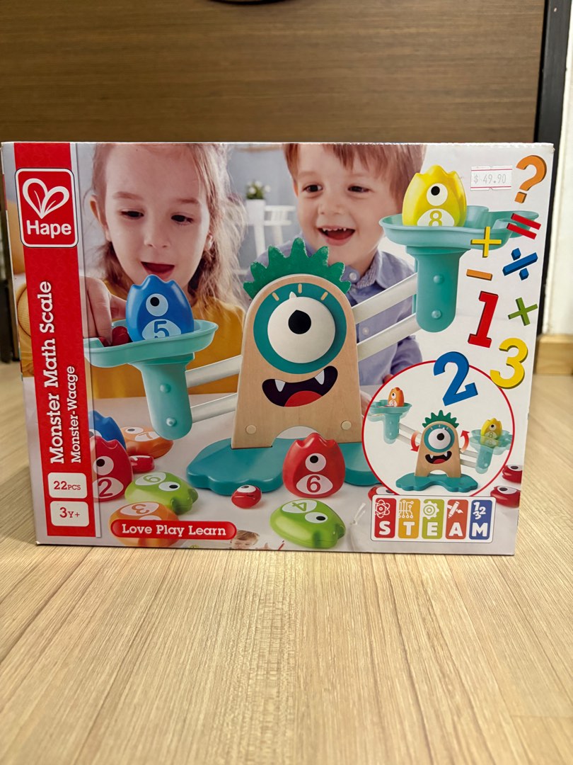 Hape Monster Math Scale, Hobbies & Toys, Toys & Games on Carousell