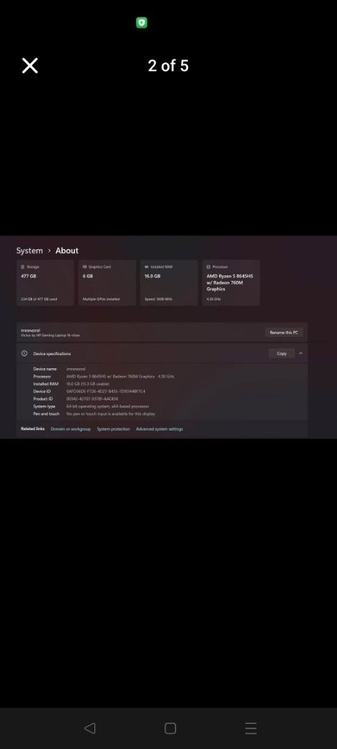 HP Victus 16 AMD Ryzen 5 8645HS RTX4050 6GB 2024, Computers & Tech, Laptops & Notebooks on Carousell