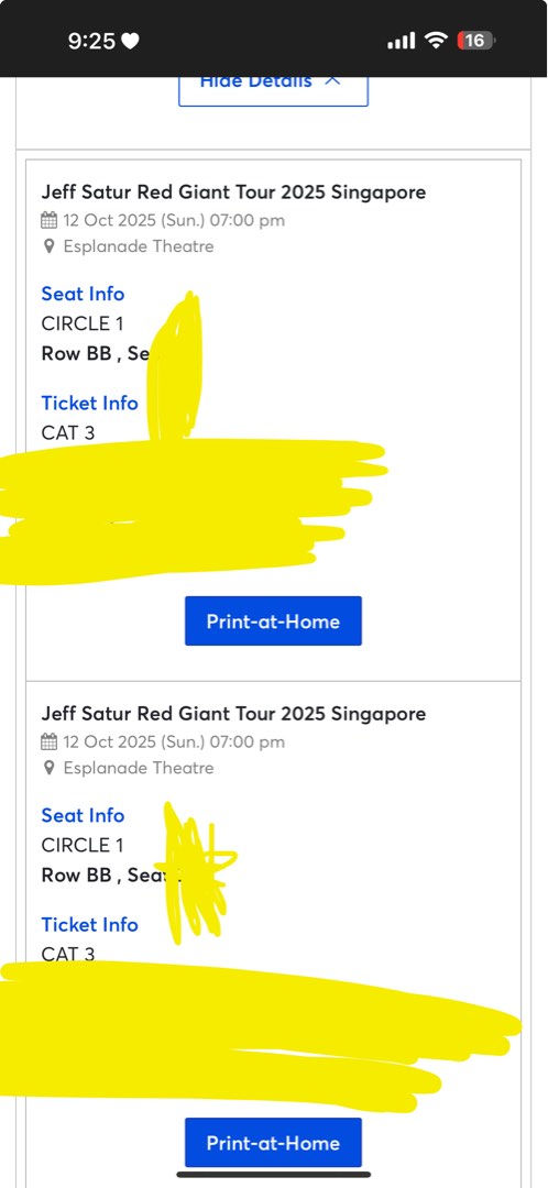 Jeff Satur Red Giant Tour 2025 Singapore Tickets, Tickets & Vouchers ...