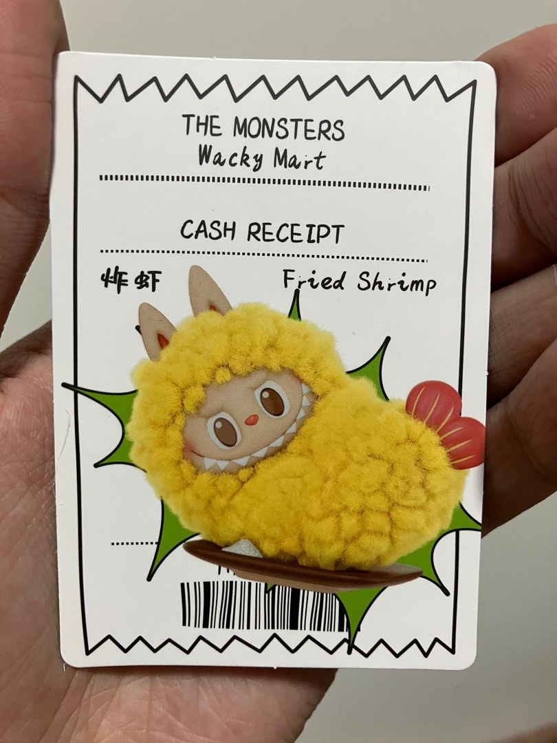 Labubu Wacky Mart fried shrimp, Hobbies & Toys, Toys & Games on Carousell