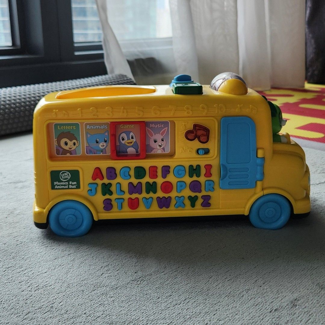 Leapfrog Phonics Fun Animal Bus, Babies & Kids, Infant Playtime on ...
