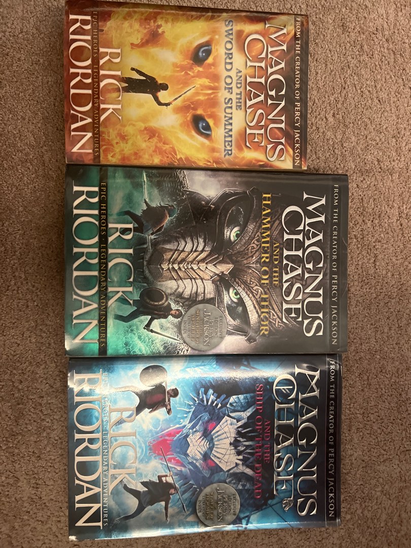 Magnus Chase Series by Rick Riordan, Hobbies & Toys, Books & Magazines ...