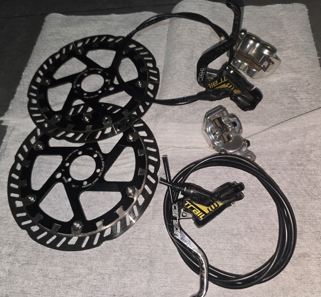 Magura MT Trail SL Brake Set, Sports Equipment, Bicycles & Parts, Parts ...
