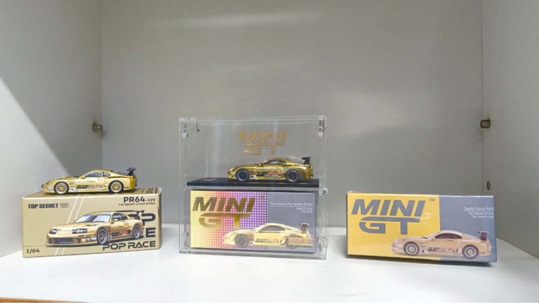 mini gt supra gold edition, Hobbies & Toys, Toys & Games on Carousell