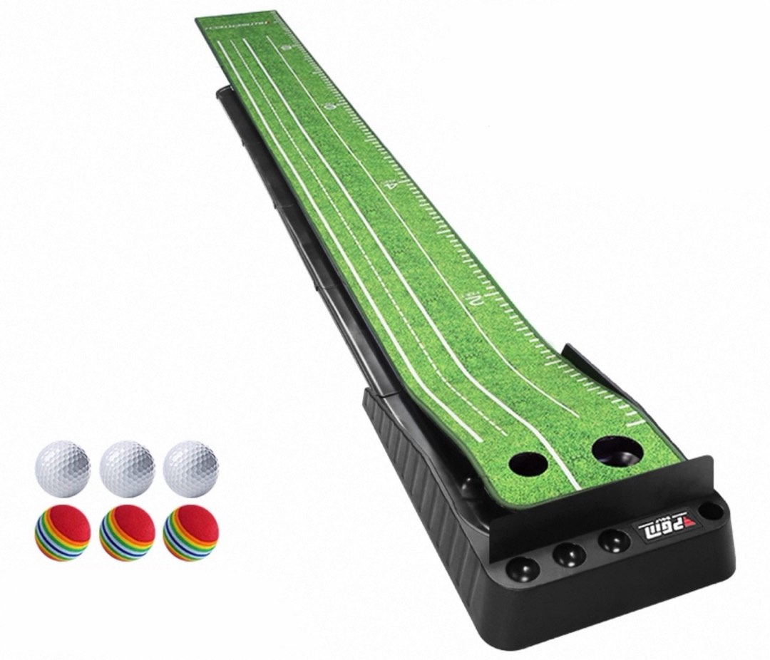 Mini Putting Green Fixed Tilt with Distance Marked, Sports Equipment ...