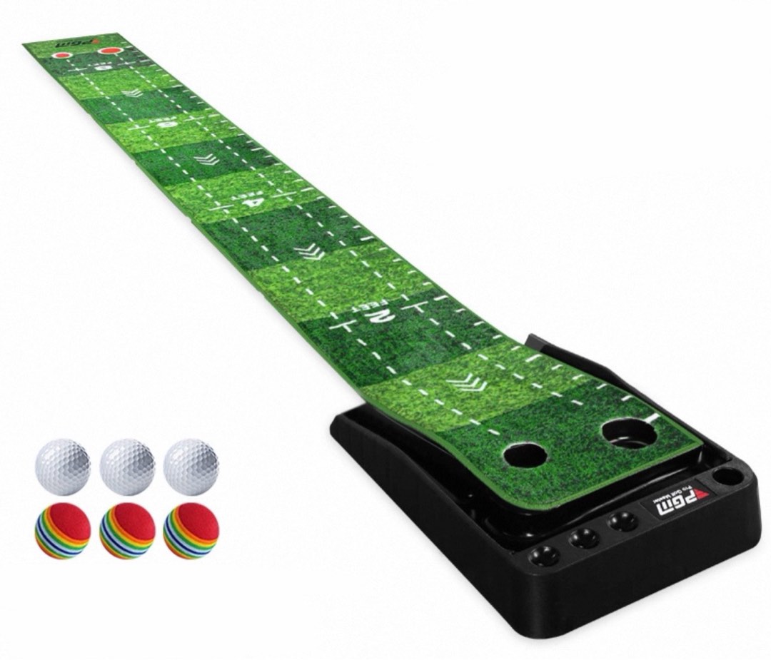 Mini Putting Green Fixed Tilt with Distance Marked, Sports Equipment ...