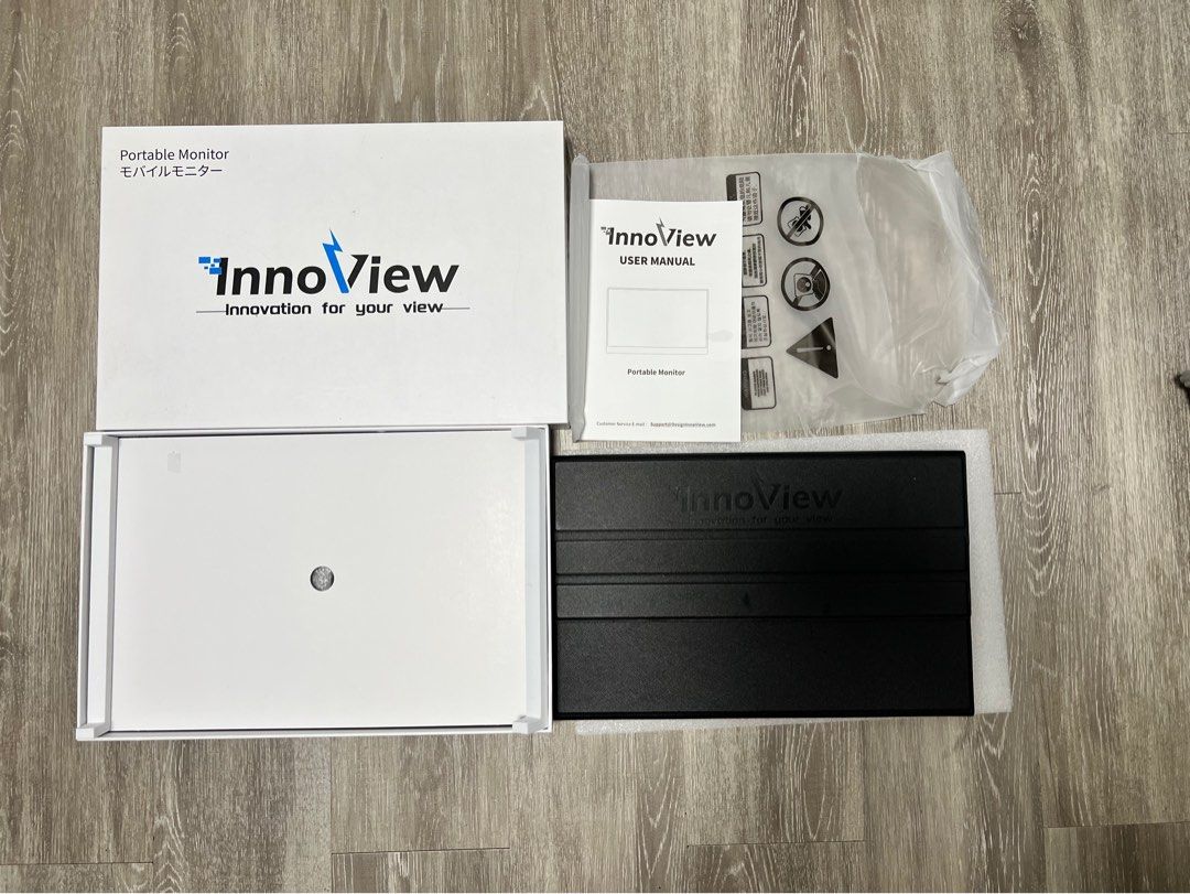 InnoView Portable Monitor, 15.6 Inch FHD 1080P HDMI USB C Second ...
