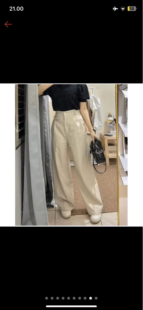ORO pants highwaist, Fesyen Wanita, Pakaian Wanita, Bawahan di Carousell
