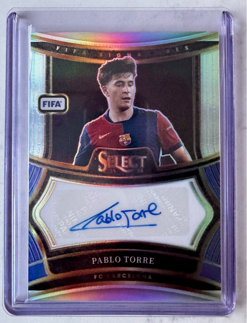 Pablo Torre / FC Barcelona - 2024-25 Select FIFA Signatures Autograph ...