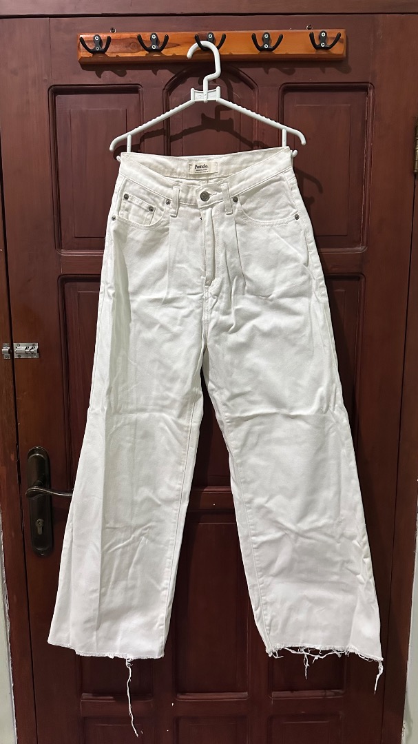 POMELO Wide Jeans Size 36/38, Fesyen Wanita, Pakaian Wanita, Bawahan di Carousell
