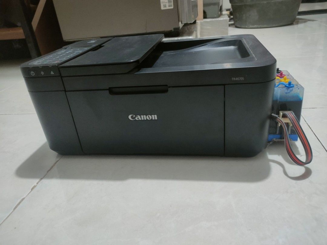 Printer Canon Pixma TR4670s + Infus Tabung Bening (Print Scan Copy Fax ...