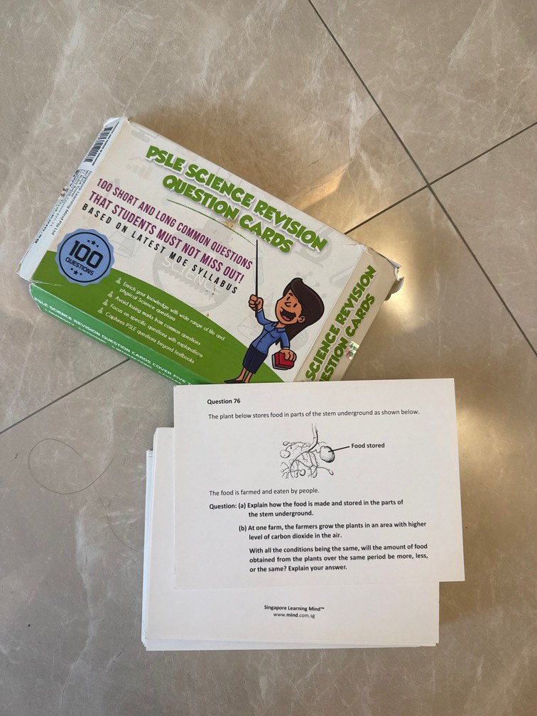 PSLE SCIENCE REVISION QUESTION CARDS, Hobbies & Toys, Books & Magazines ...