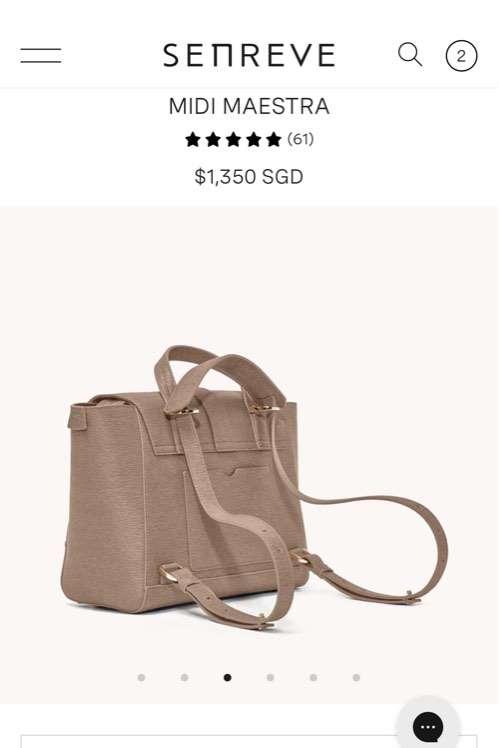 Senreve Midi Maestra Bag - Mimosa/Latte/Gold, Luxury, Bags & Wallets on ...