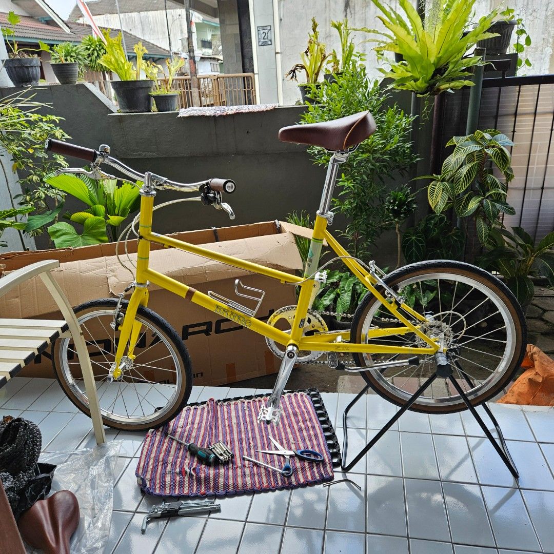 Sepeda Minivelo Bruno Mixte Jepang Kuning Rare, Olah Raga, Sepeda di ...