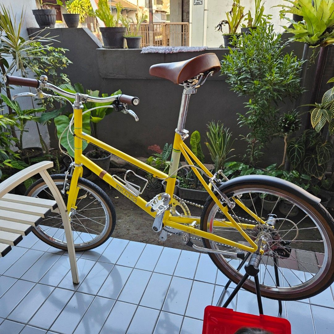 Sepeda Minivelo Bruno Mixte Jepang Kuning Rare, Olah Raga, Sepeda di ...