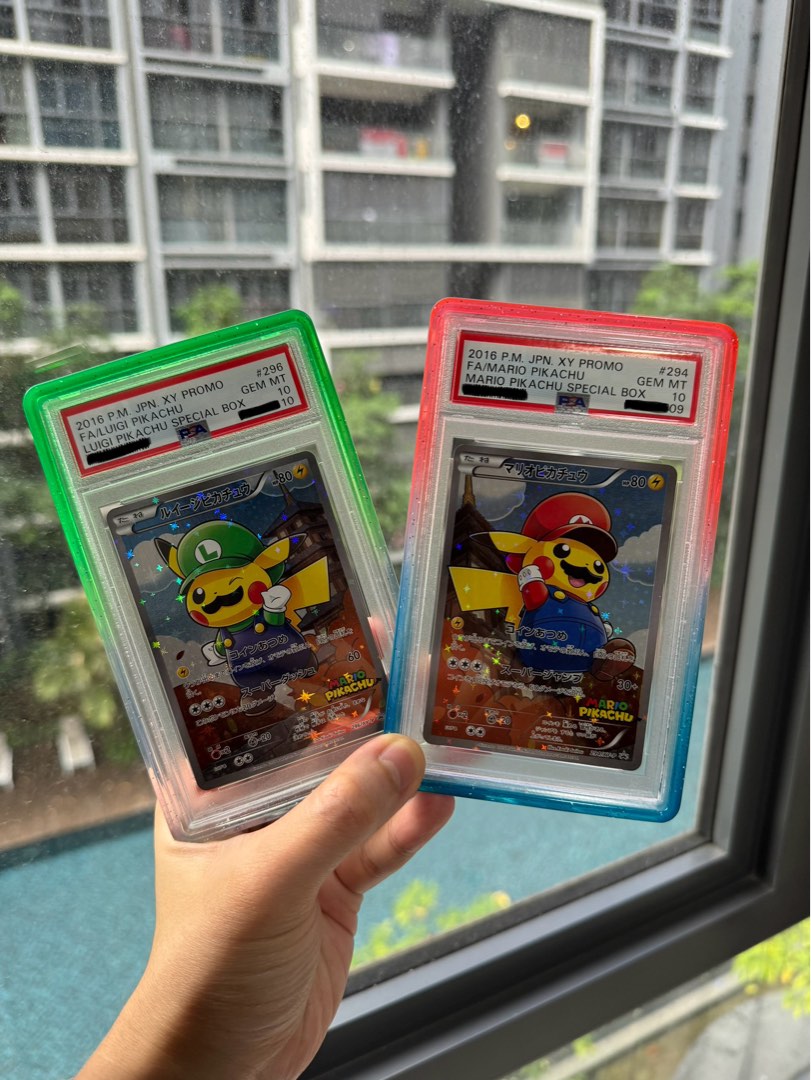 Sequential Mario Luigi Pikachu Full Art - XY Promo PSA 10 Pokemon ...