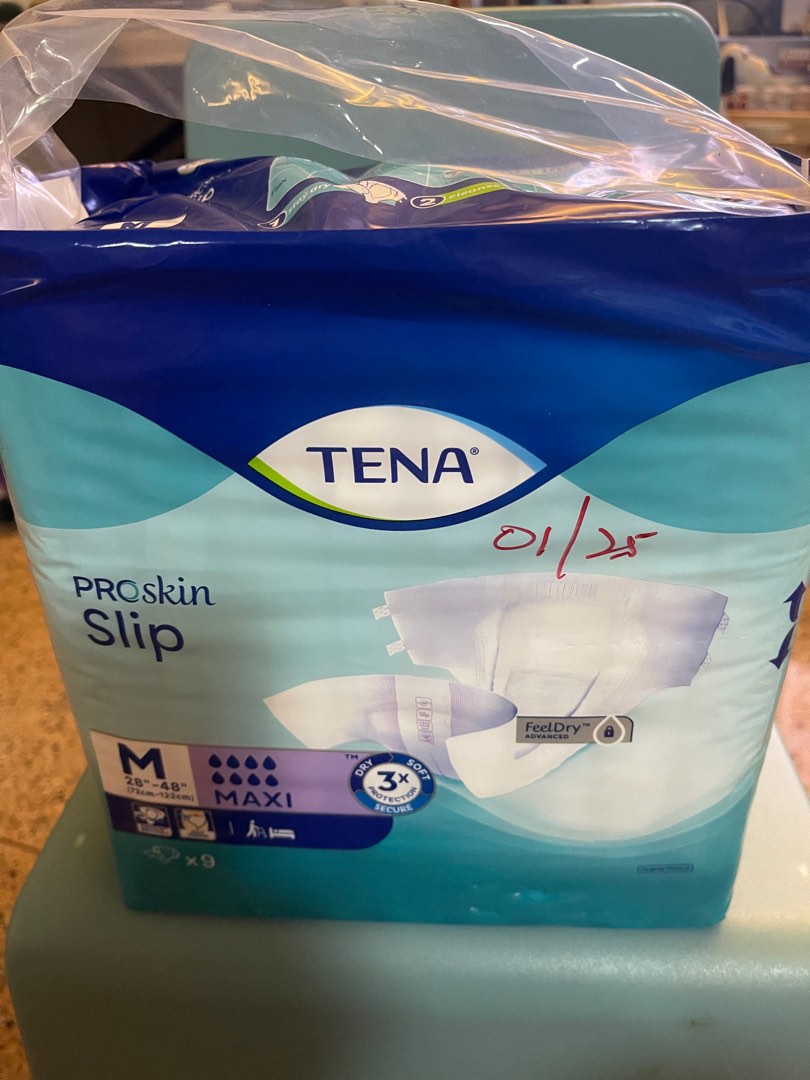 TENA ProSkin Slip Maxi Adult Diapers - 24 packsM Size, Health & Nutrition, Assistive ...