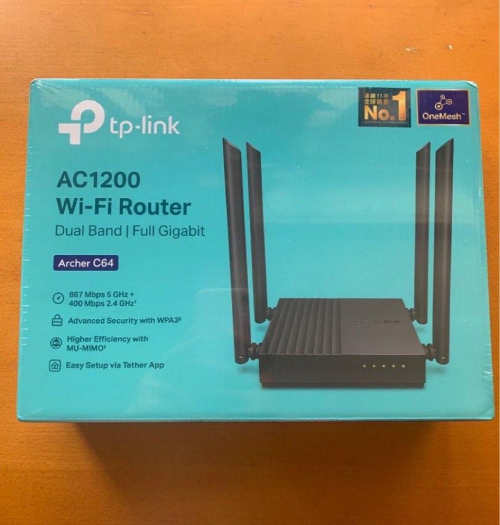 TP-link AC1200 Wi-Fi Router Archer C64, 電腦＆科技, 電腦周邊及配件, Wifi及上網相關產品 ...